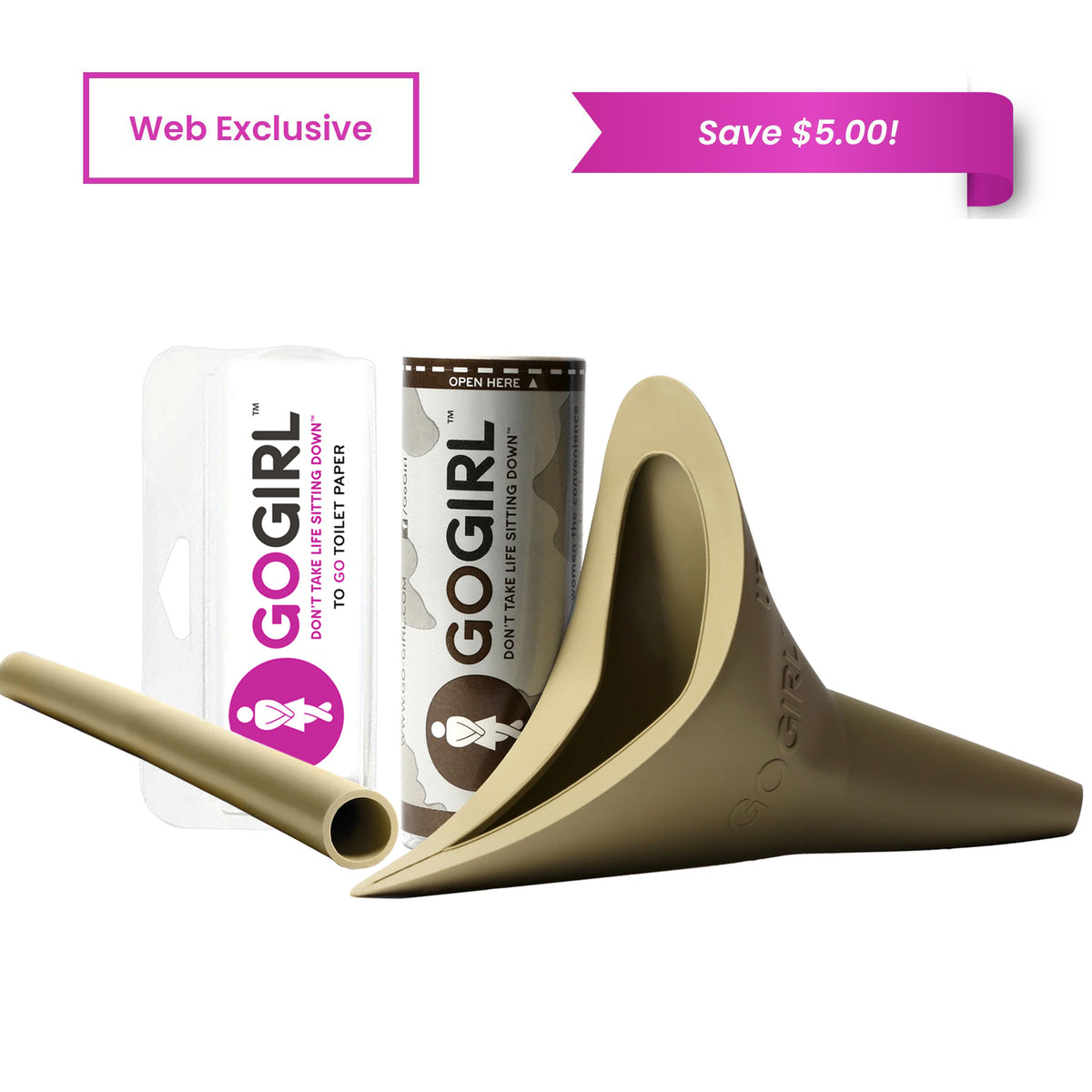 GoGirl™ Combo-Toilet Paper Pack – GoGirl Store